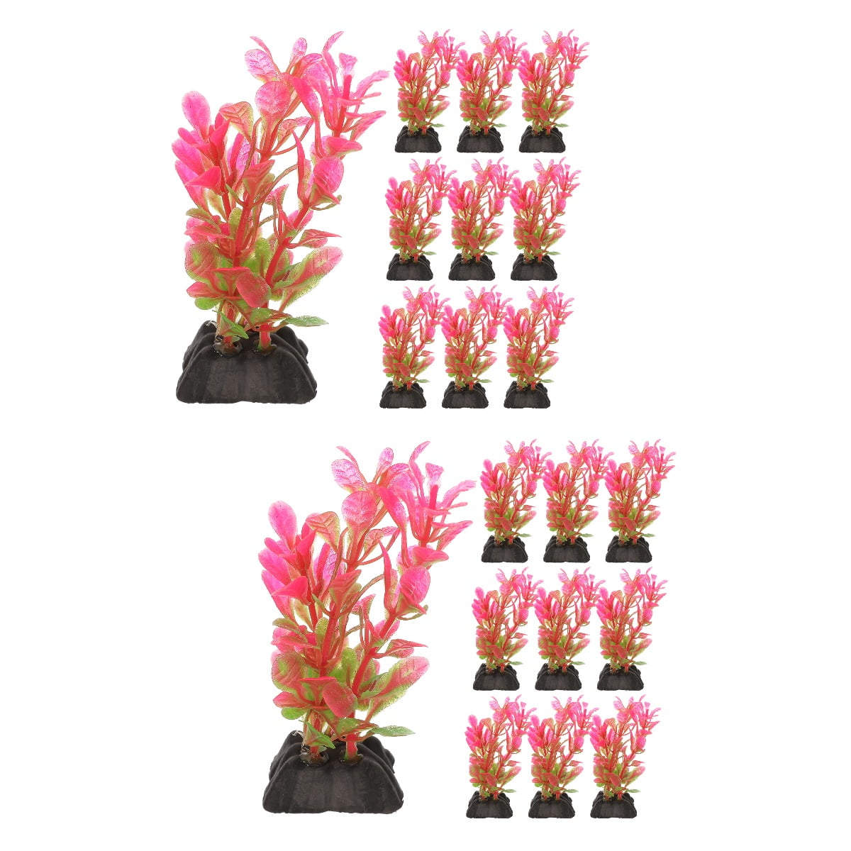Raindrops 20 Pcs Fish Tank Plant Aquarium Decorations Plastic Water ...