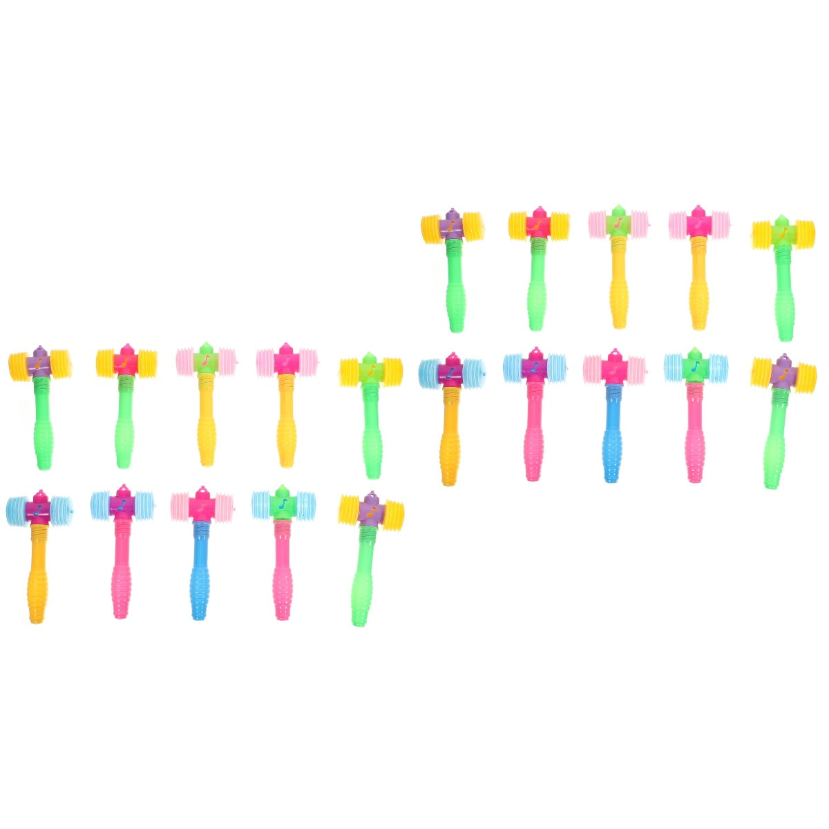 Raindrops 20 Pcs Hammer Pounding Toys Plastic Squeaky Hammer Toys Kids ...