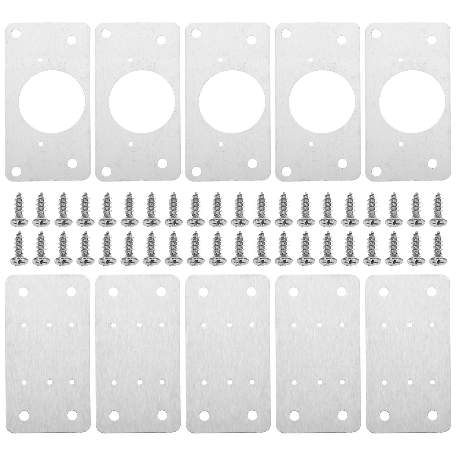 Raindrops 20 Pcs Metal Repair Plate Stainless Steel Hinge Kitchen ...