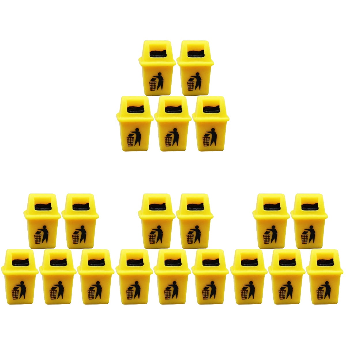 Raindrops 20 Pcs Miniature Garbage Bin Trash Can Model Doll House ...