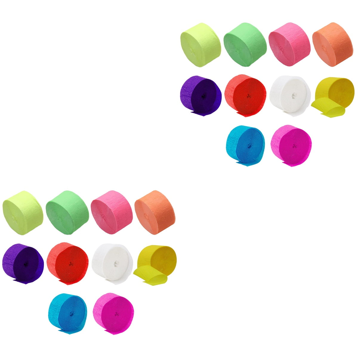 Raindrops 20 Pcs Party Crepe Paper Streamers Colored Streamer ...