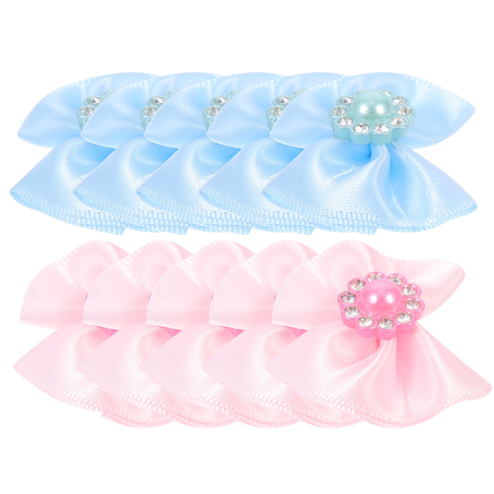 Raindrops 20 Pcs Pet Hair Tie Short Dog Grooming Bows Clips for Ribbons ...