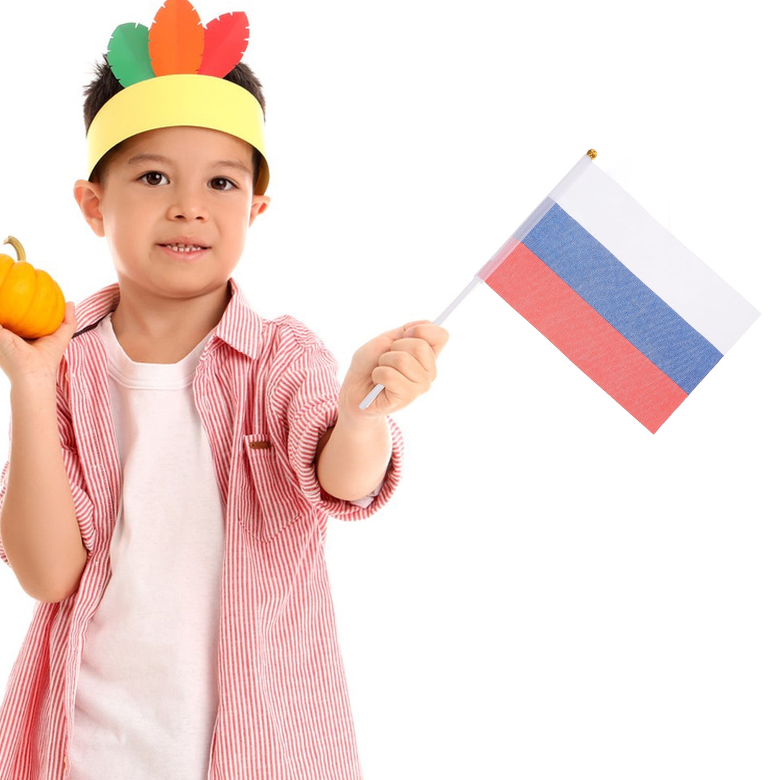 Raindrops 20 Pcs Russian Stick Flags Russian Small Mini Hand Waving ...