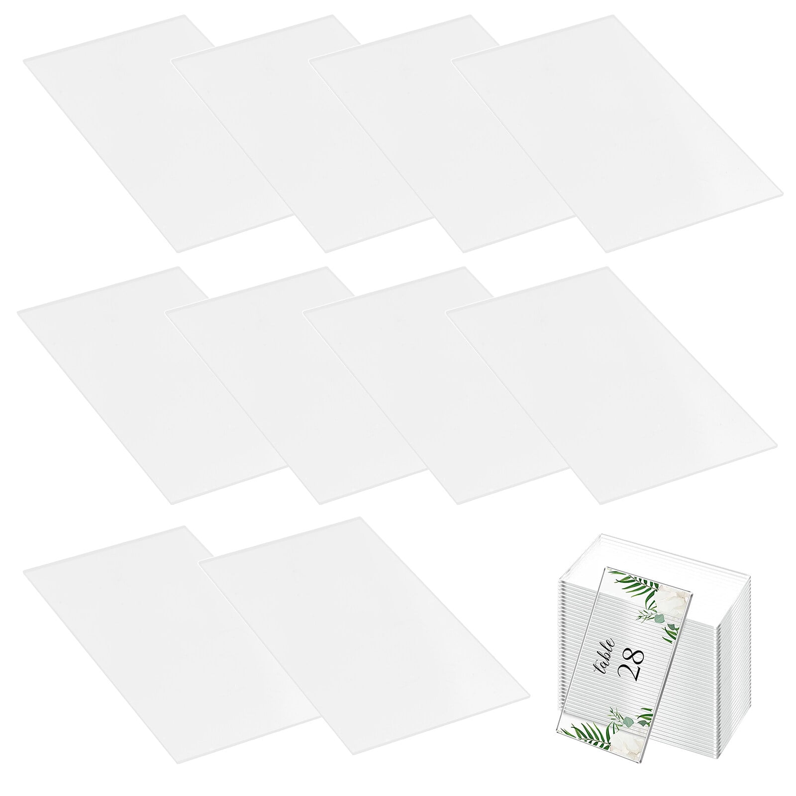 Raindrops 20 Pcs Seat Card Wallpaper Sticker Pool Stickers Banquet ...