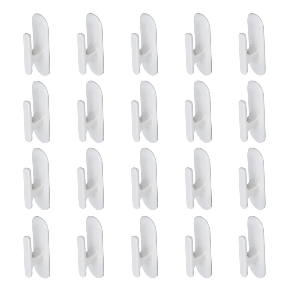 Raindrops 20 Pcs Self Adhesive Curtain Holdbacks Soffit Hanger Smooth ...