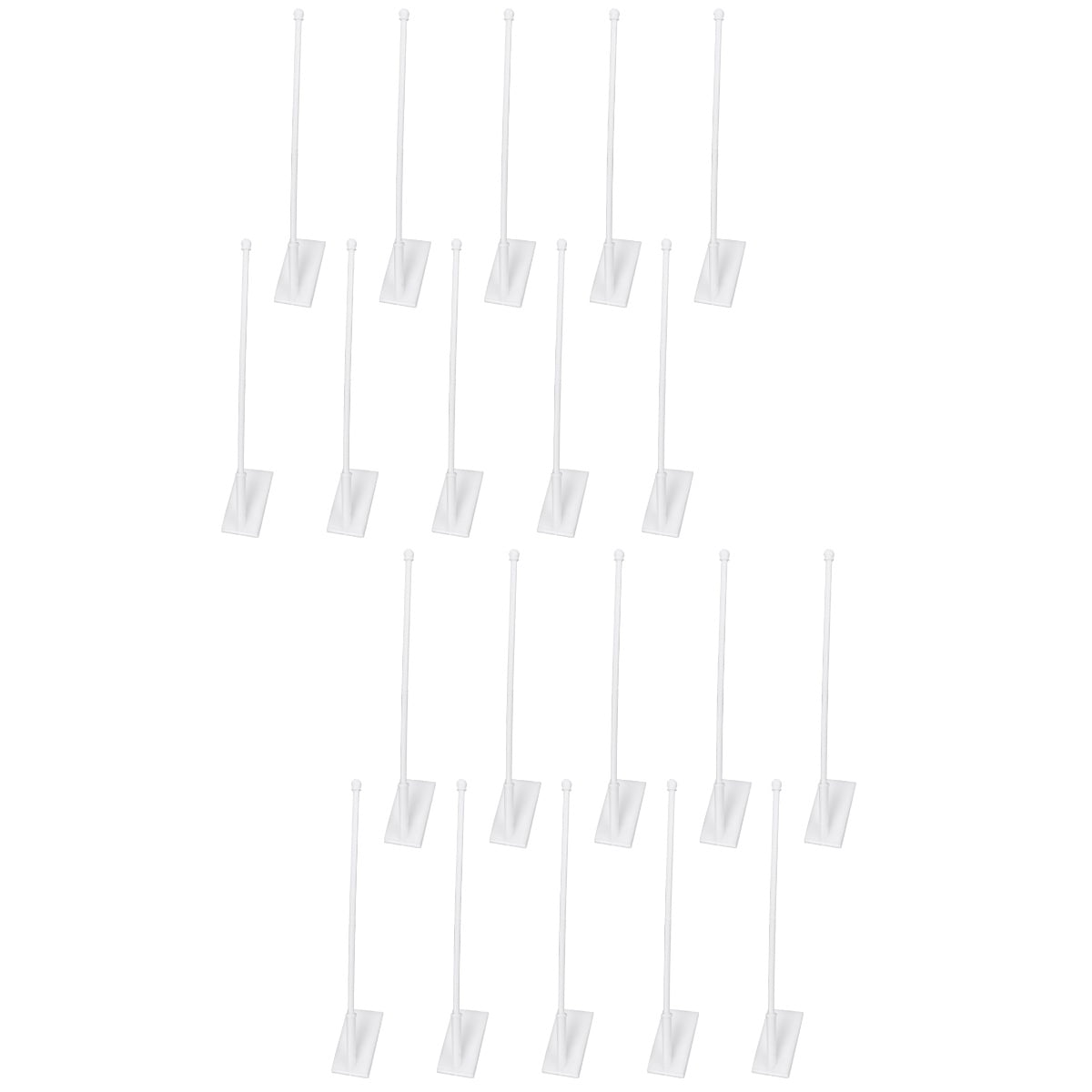 Raindrops 20 Pcs Simple Car Window Flag Pole Portable Flagpole Banner ...