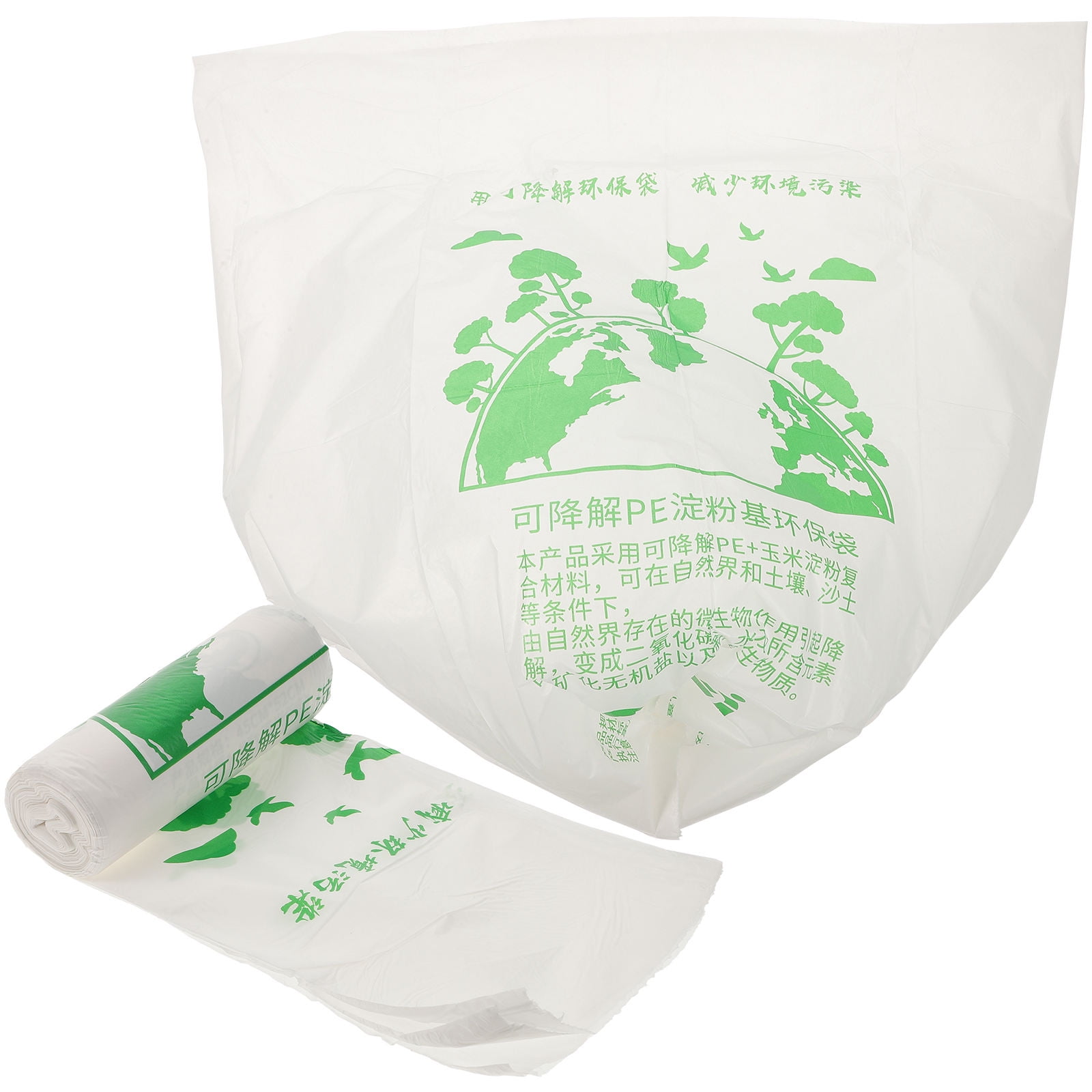 Raindrops 20 Pcs Small Kitchen Trash Bags Black Garbage Bin Liners ...