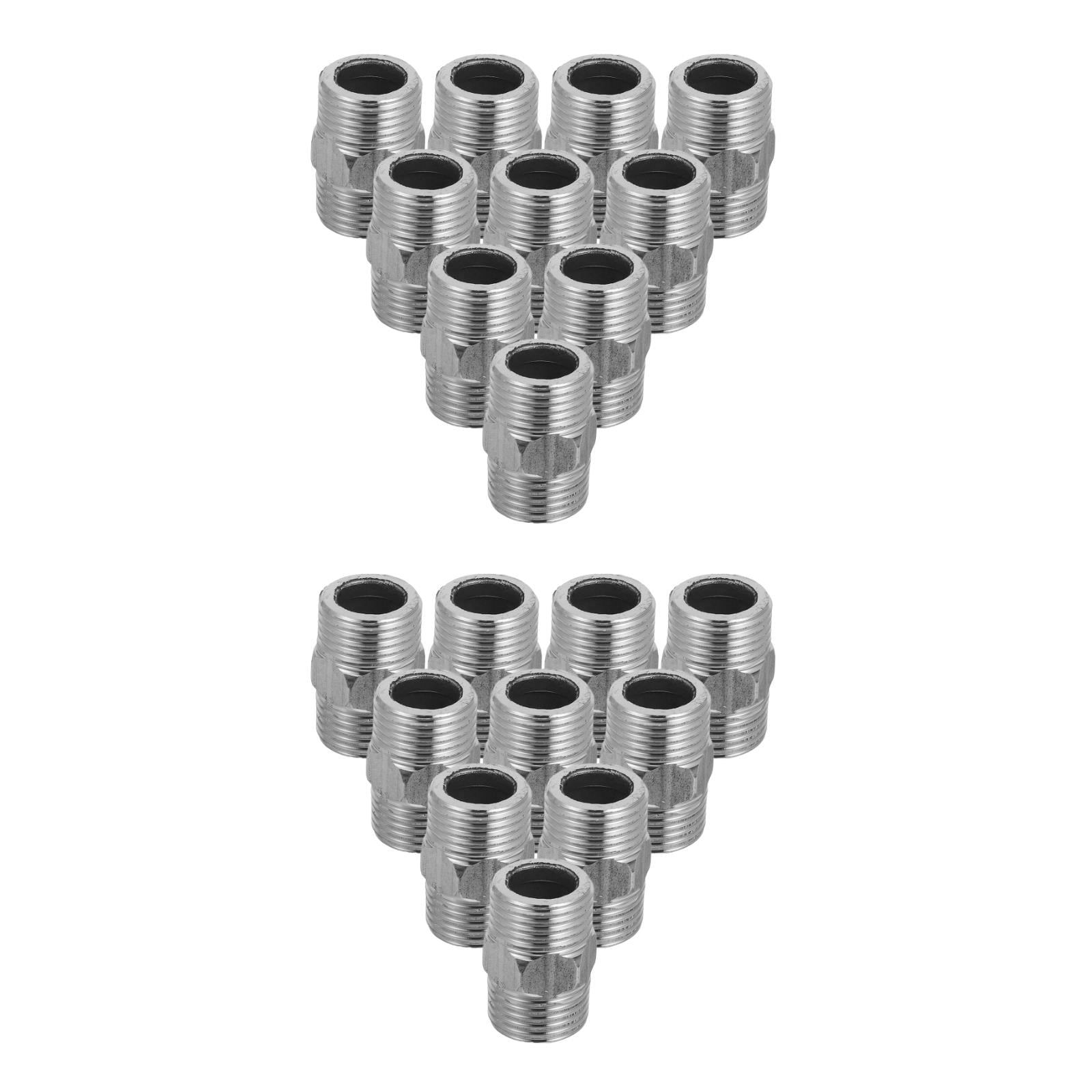 Raindrops 20 Pcs Stainless Steel Reducer Bushing 4 Points Male Threaded ...