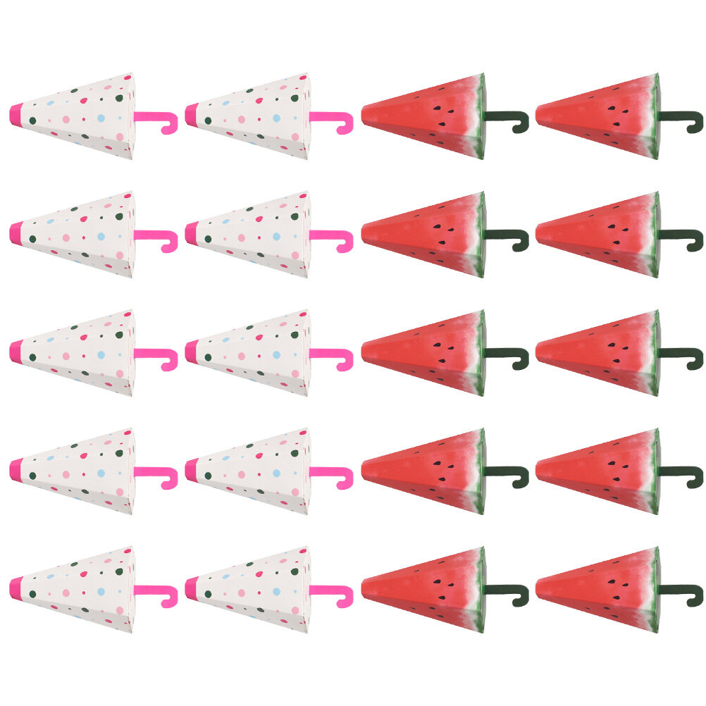 Raindrops 20 Pcs Umbrella Shaped Candy Container Sweets Storage Holder ...