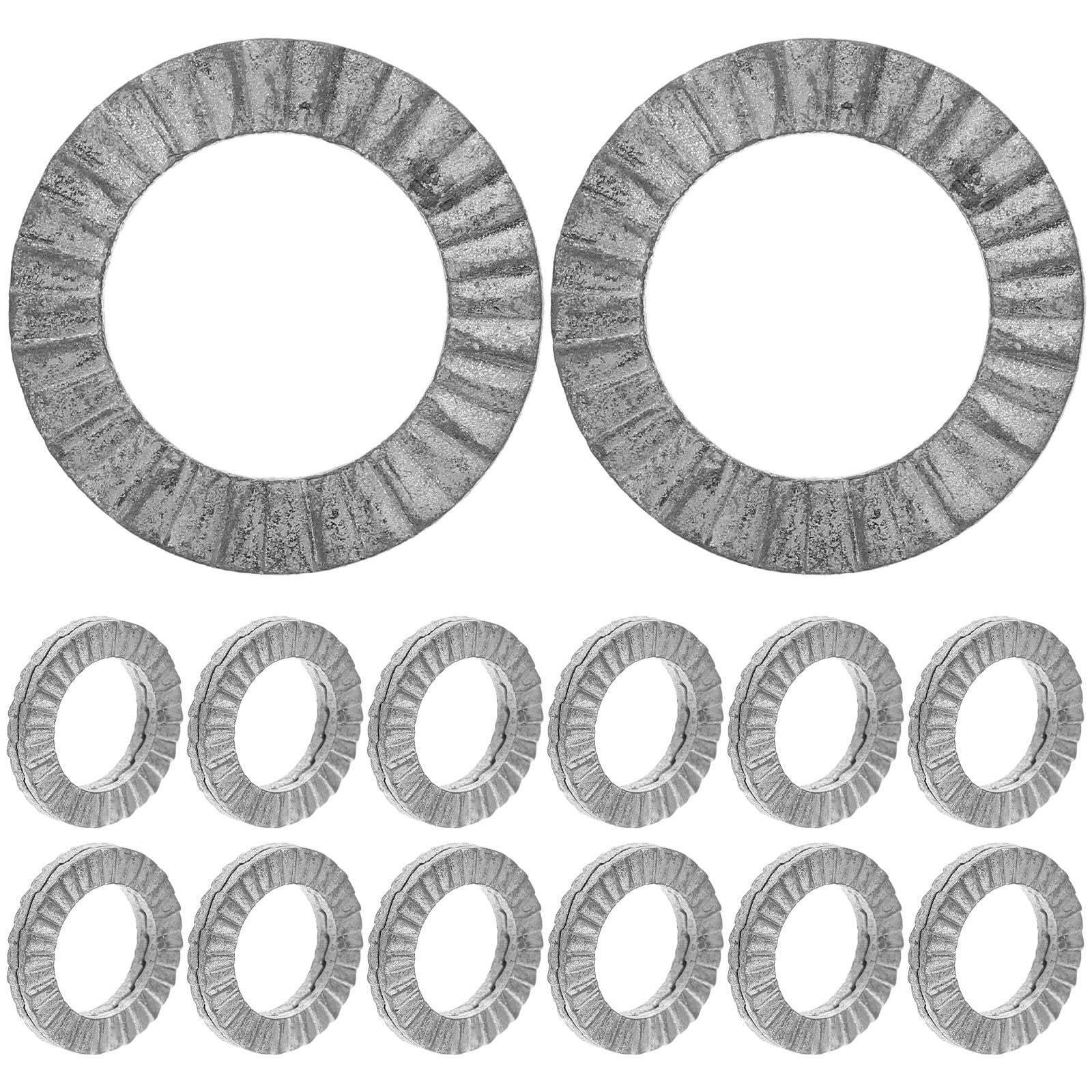 Raindrops 20 Pcs Washer Spring Washers Locking for Screws Bolts Silver ...