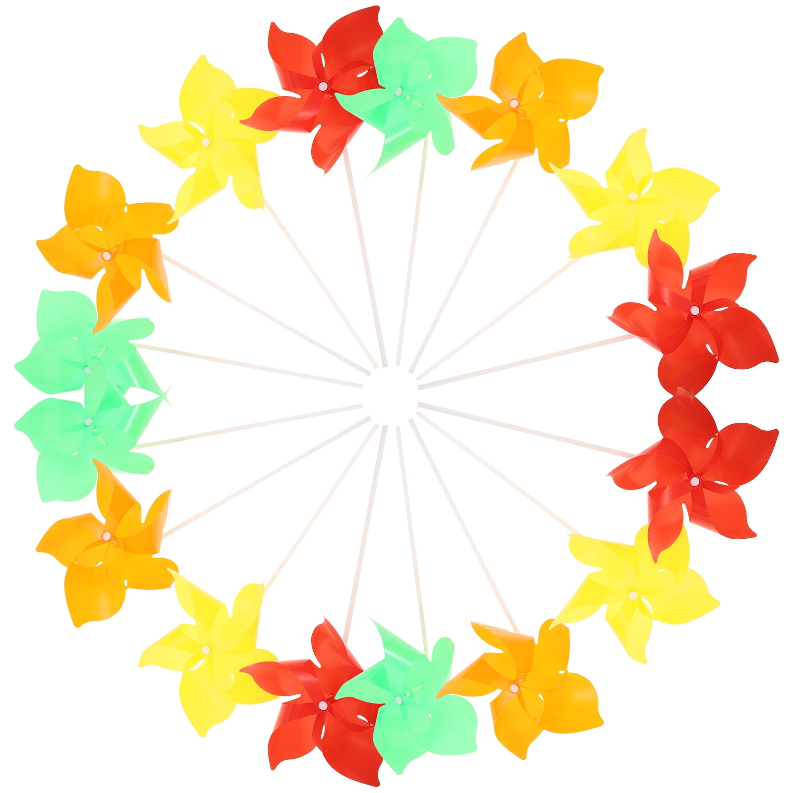 Raindrops 20 Pcs Wind Toy Plastic Pinwheel Pinwheels Color Windmill ...