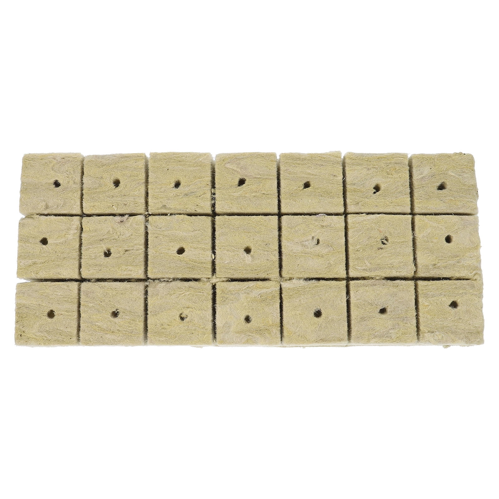 Raindrops 20 Pcs for Plant Hydroponic Seedling Blocks Block 4x4cm Khaki ...