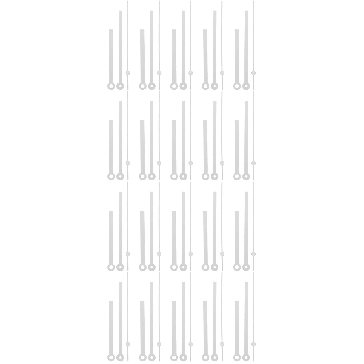 Raindrops 20 Sets Clock Hands Needles Clock Pointers Replacement Wall ...