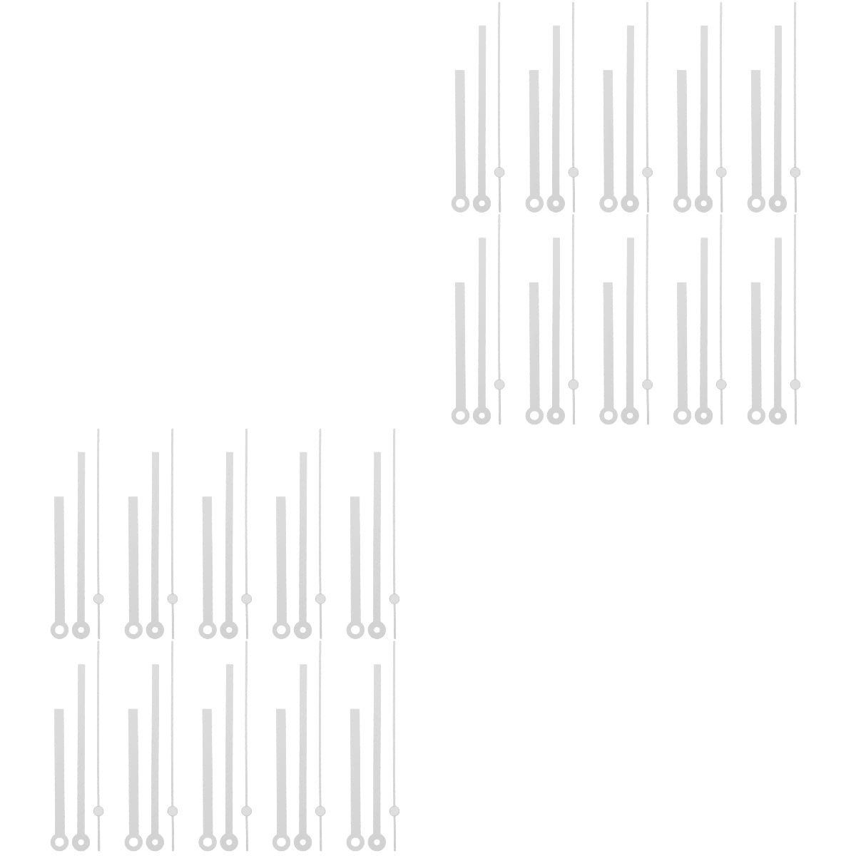 Raindrops 20 Sets Clock Hands Needles Clock Pointers Replacement Wall ...
