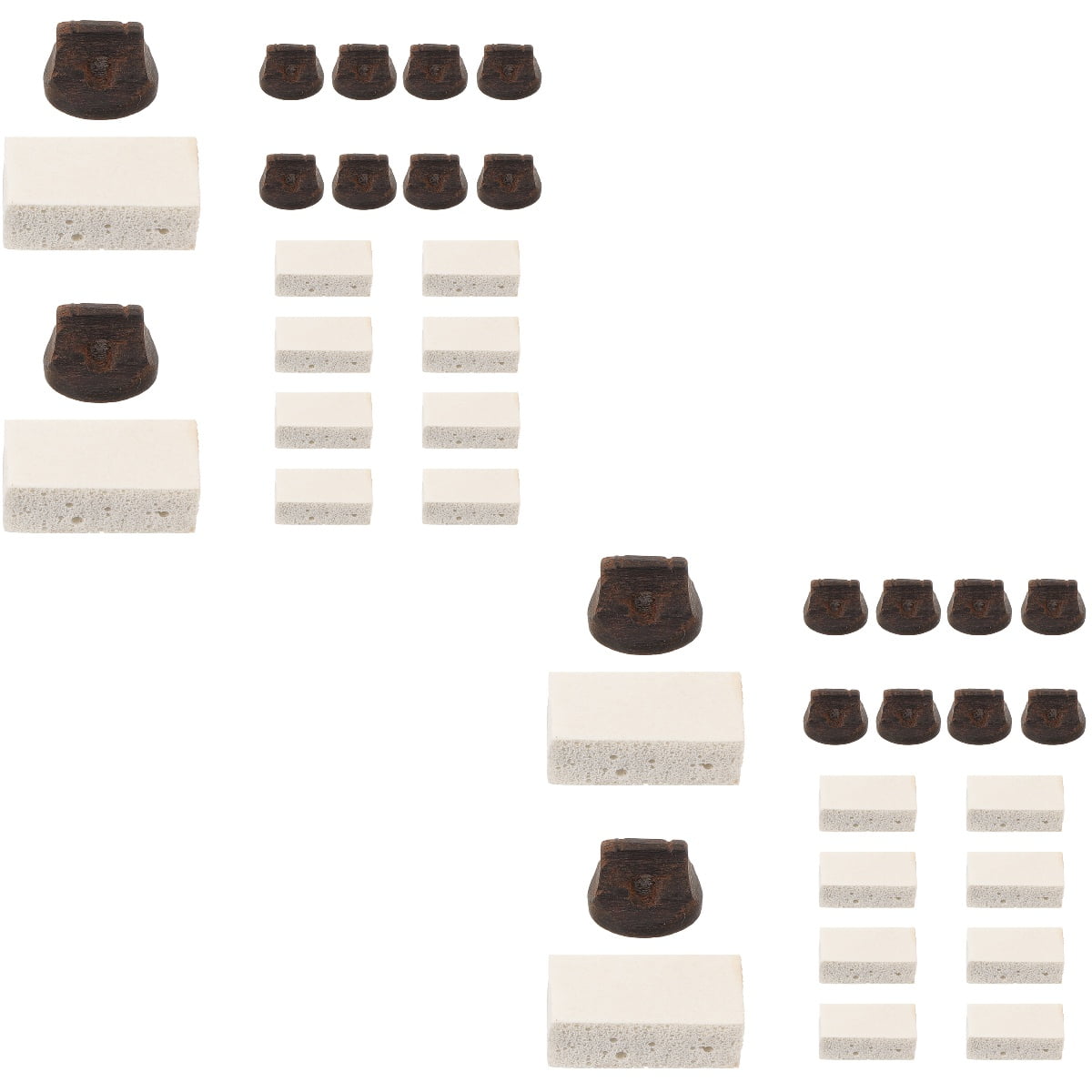 Raindrops 20 Sets of Erhu Accessories Musical Erhu Parts Bridge ...