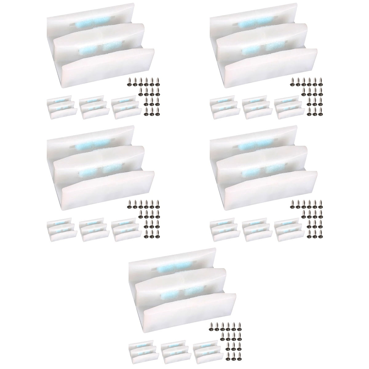 Raindrops 20 Sets of Shower Door Guide Sliding Door Guide Accessory for ...