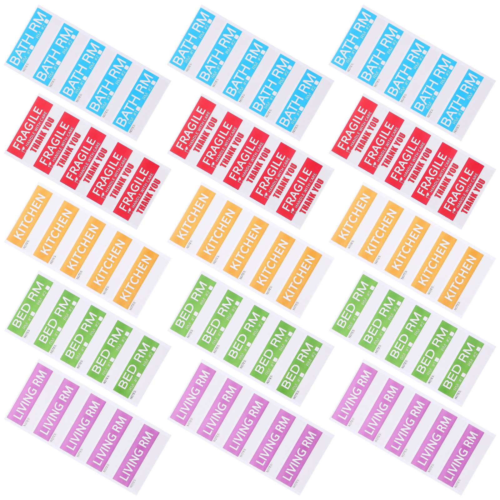 Raindrops Copper Adhesive Moving Labels in Assorted Colors for ...