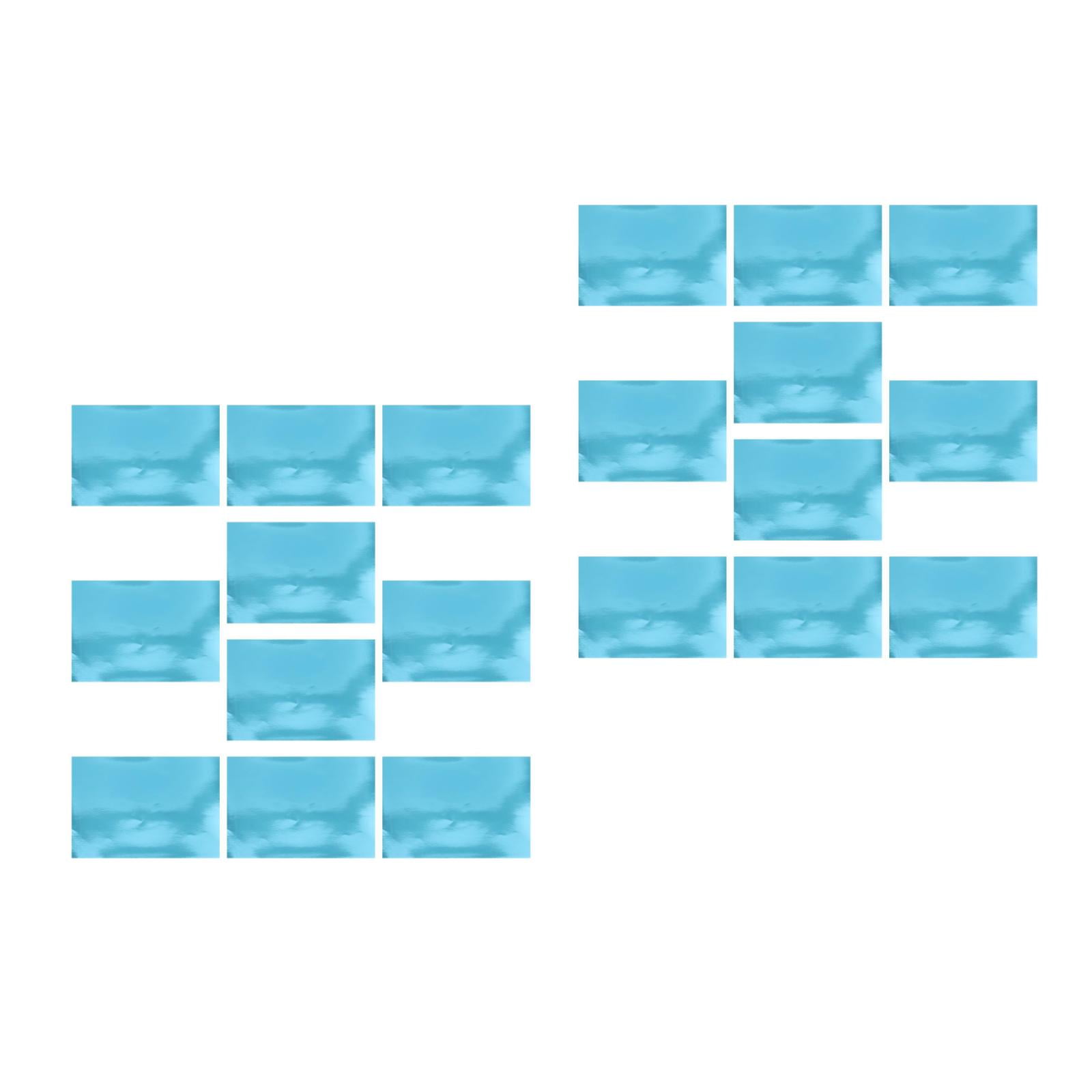 Raindrops 20 Sheets Metallic Cardstock Paper Sheets Foil Mirror ...