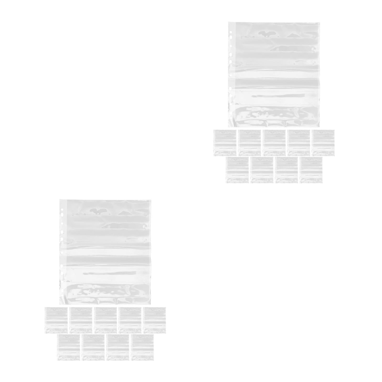 Raindrops 20 pcs Archival Storage Sheets Negative Pages Holds Strips ...