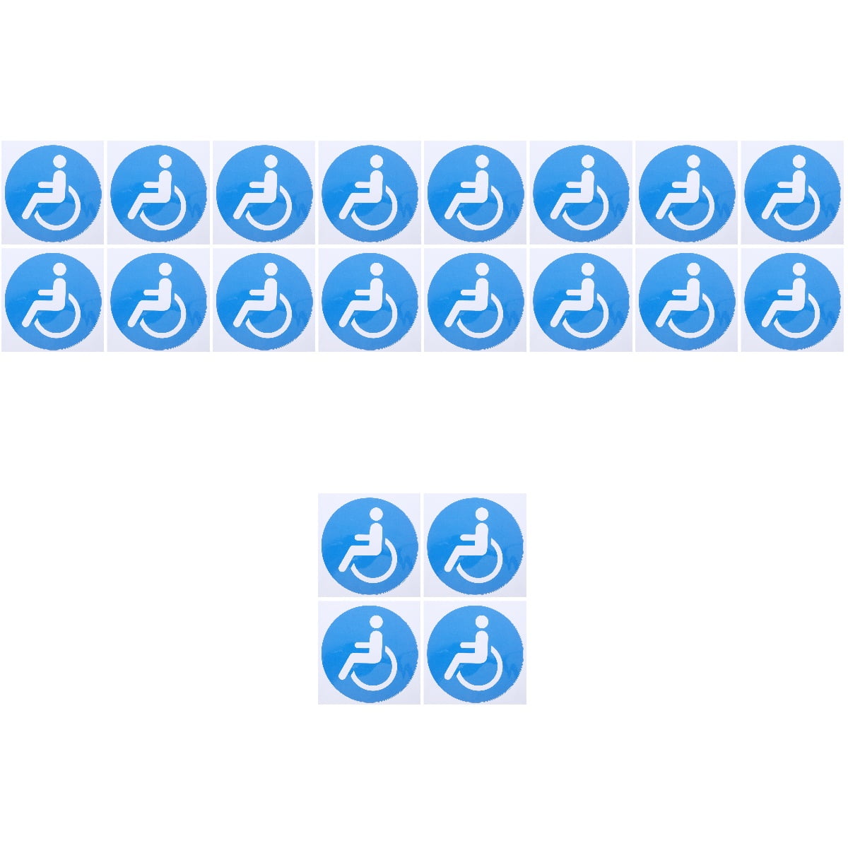 Raindrops 20 pcs Disabled Wheelchair Decals Wheelchair Stickers ...