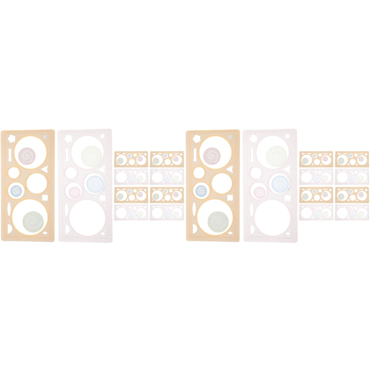 Raindrops 20 pcs Drawing Stencils Rulers Artists Painting Ruler Plastic ...