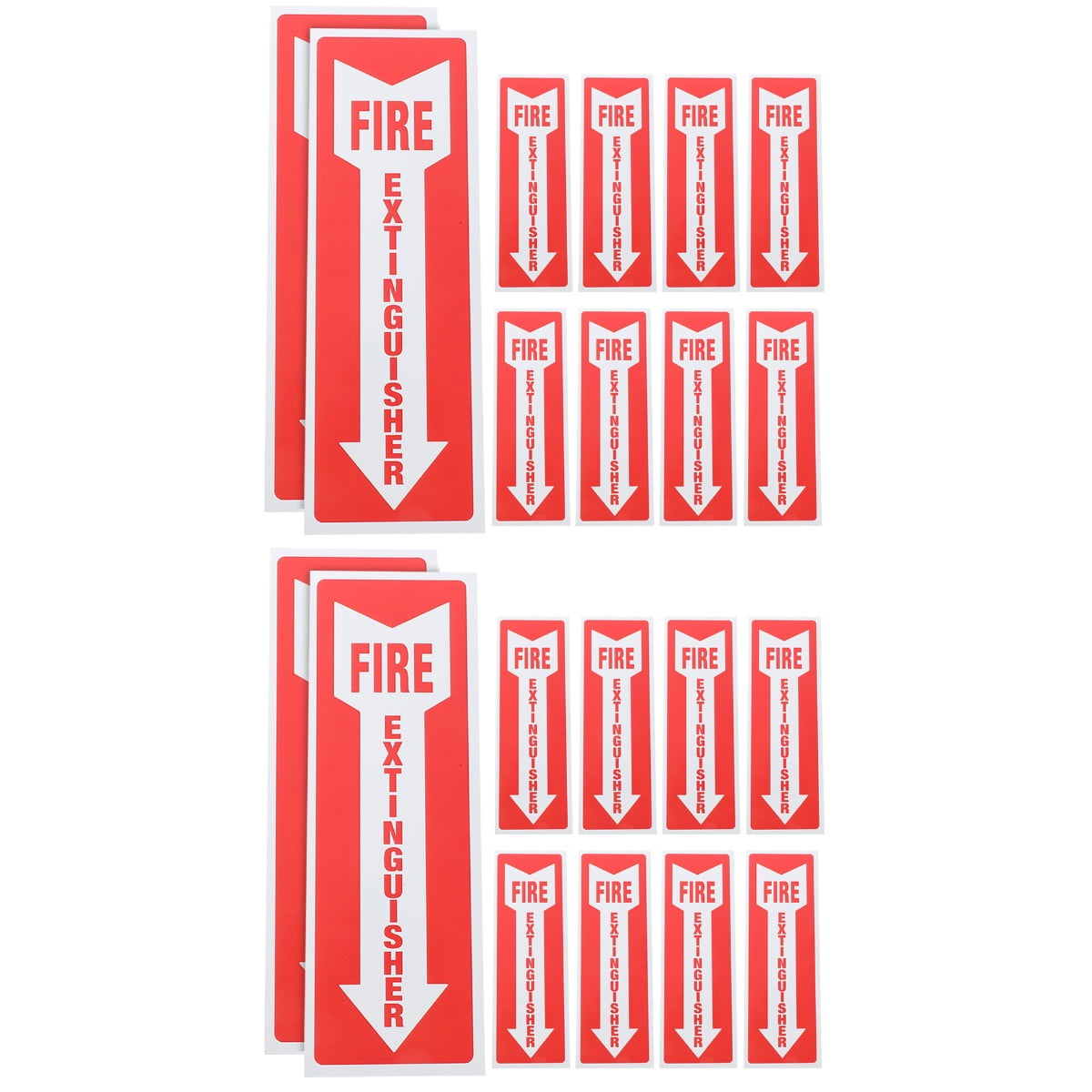 Raindrops 20 pcs Fire Extinguisher Sign Labels Self Adhesive Fire ...