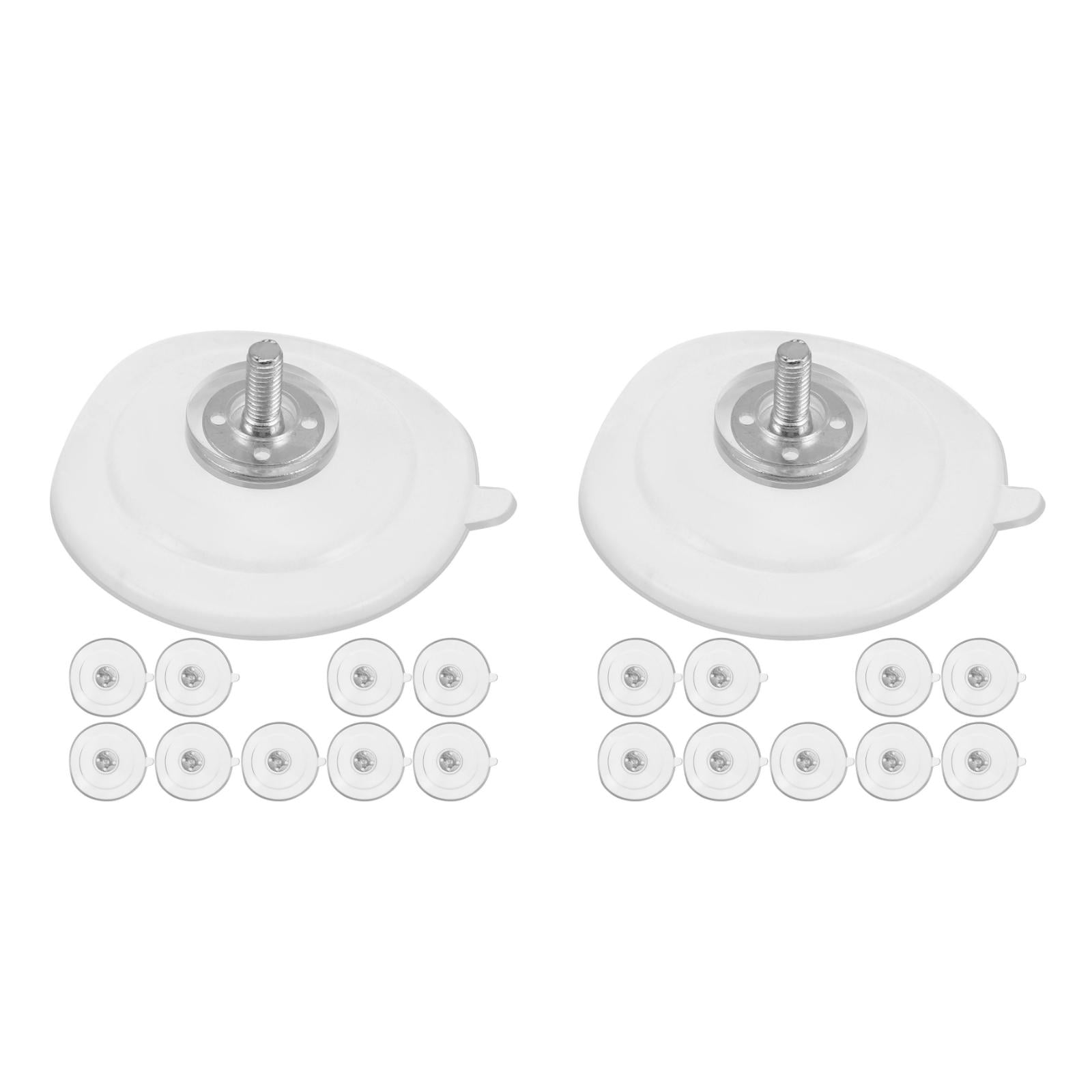 Raindrops 20 pcs Heavy Duty Suction Cups with Screw for Glass Cabinets ...