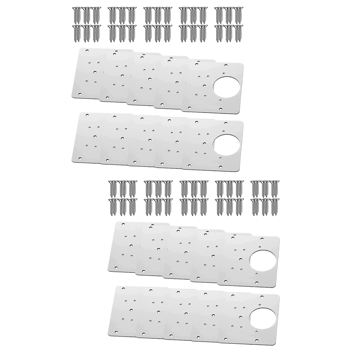 Raindrops 20 pcs Hinge Repair Plate Fixing Plate Hinge Repair Bracket ...