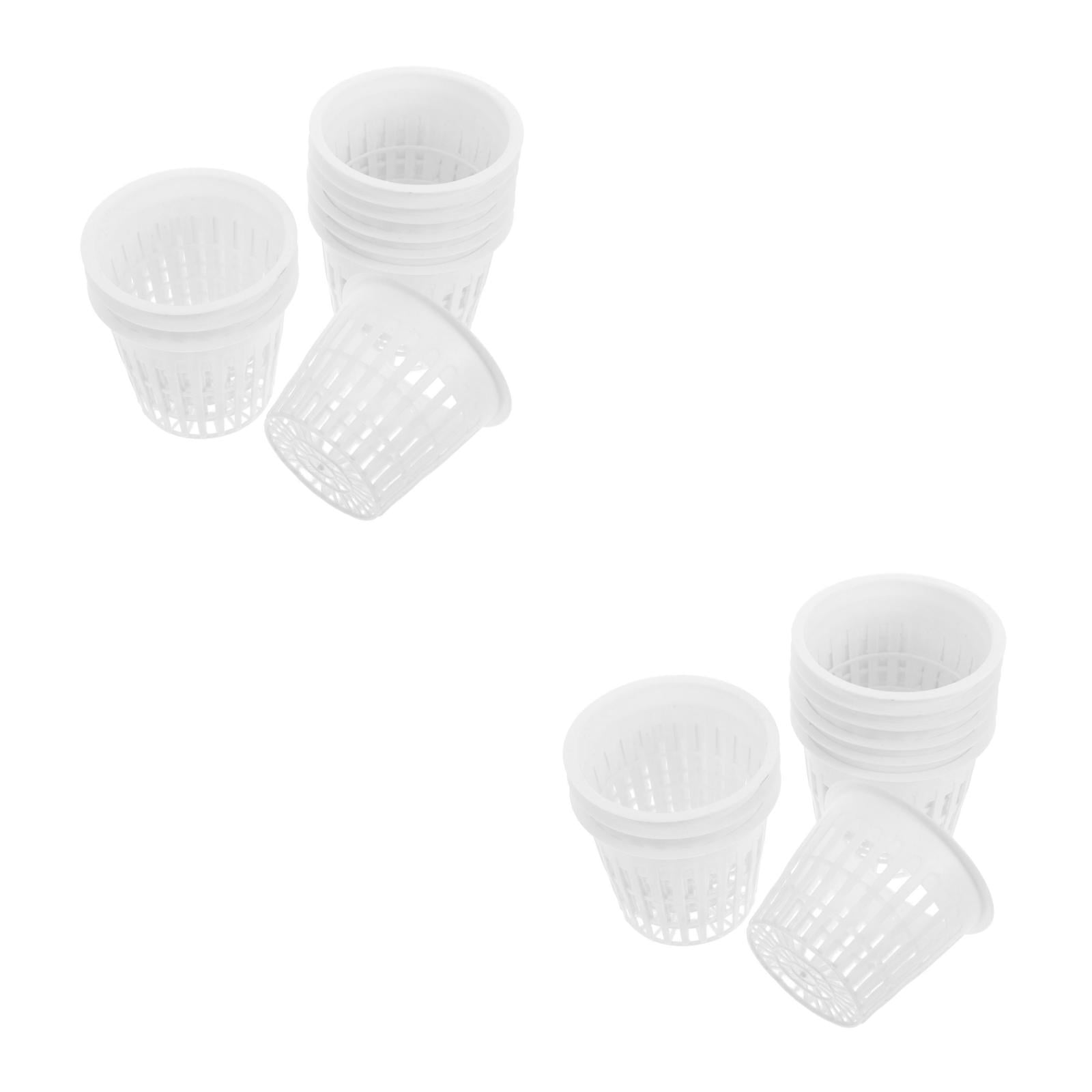 Raindrops 20 pcs Hydroponic Mesh Net Pots For Plants Plastic Nursery ...