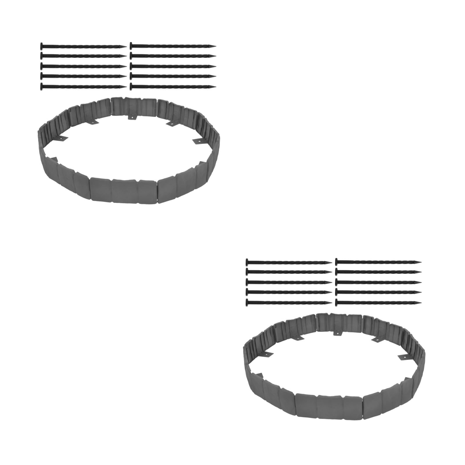 Raindrops 20 pcs Landscape Edging Border Plastic Garden Borders With ...