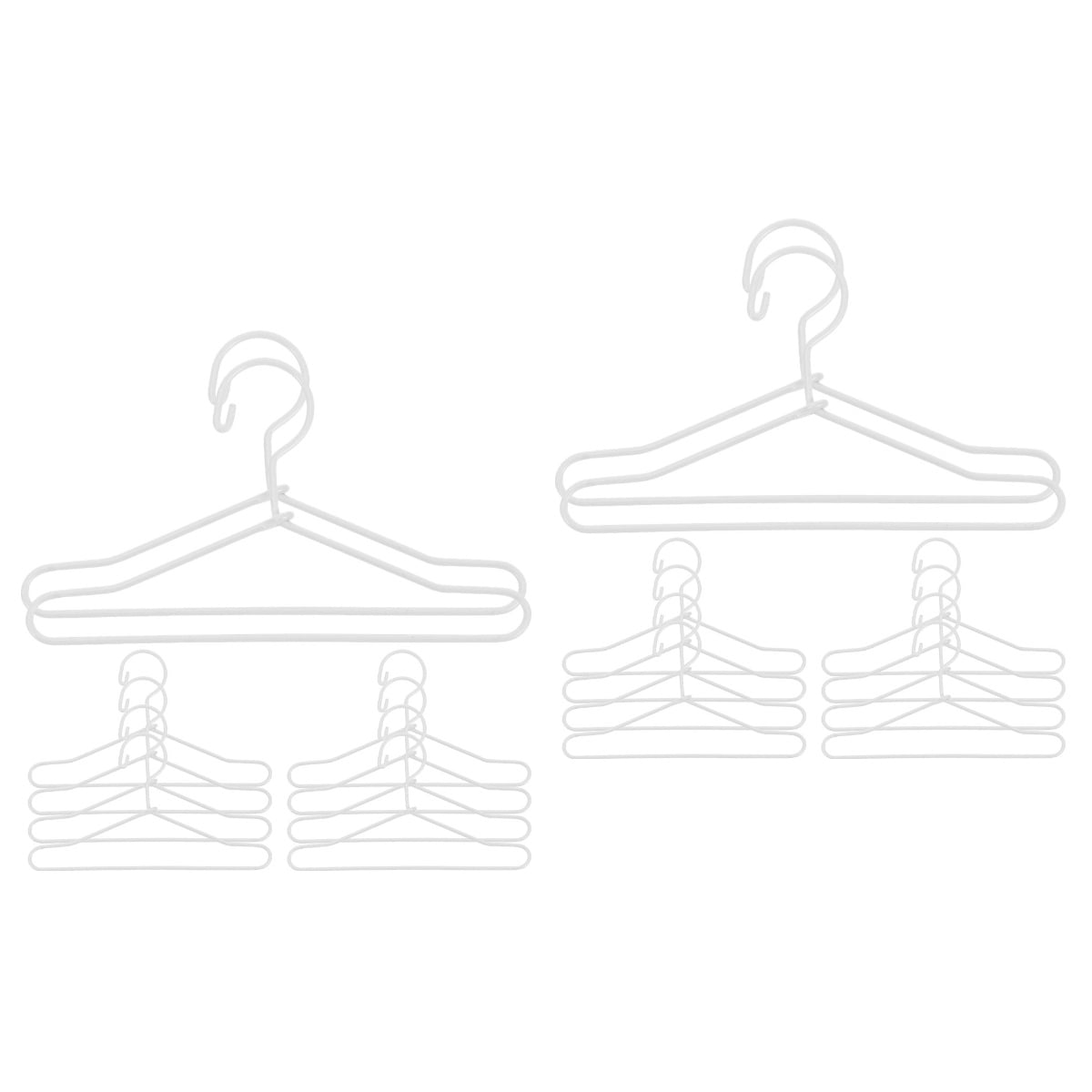 Raindrops 20 pcs Metal Mini Clothes Hangers Mini House Clothes Support ...