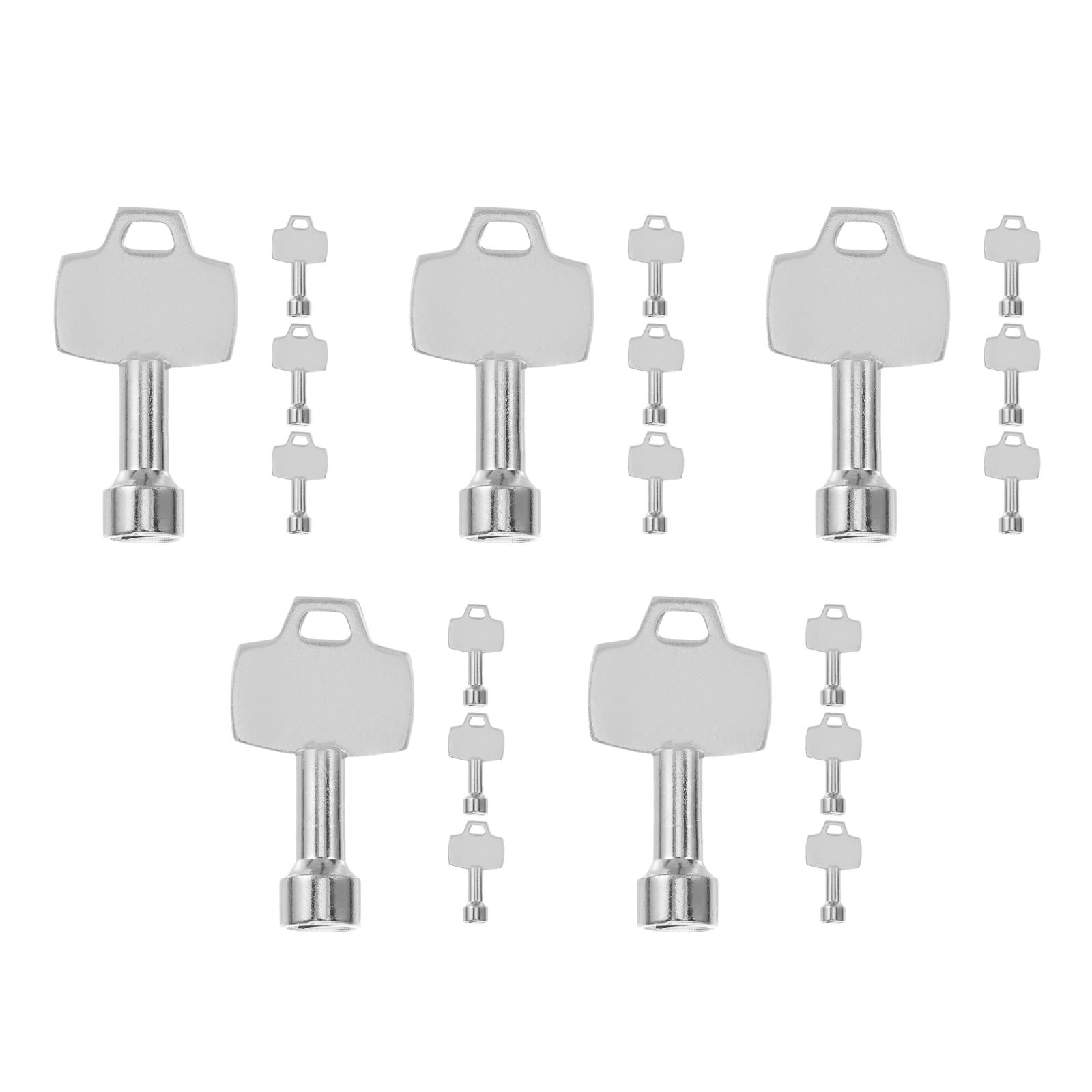 Raindrops 20 pcs Metal Triangle Socket Keys Trash Can Lock Key Socket ...