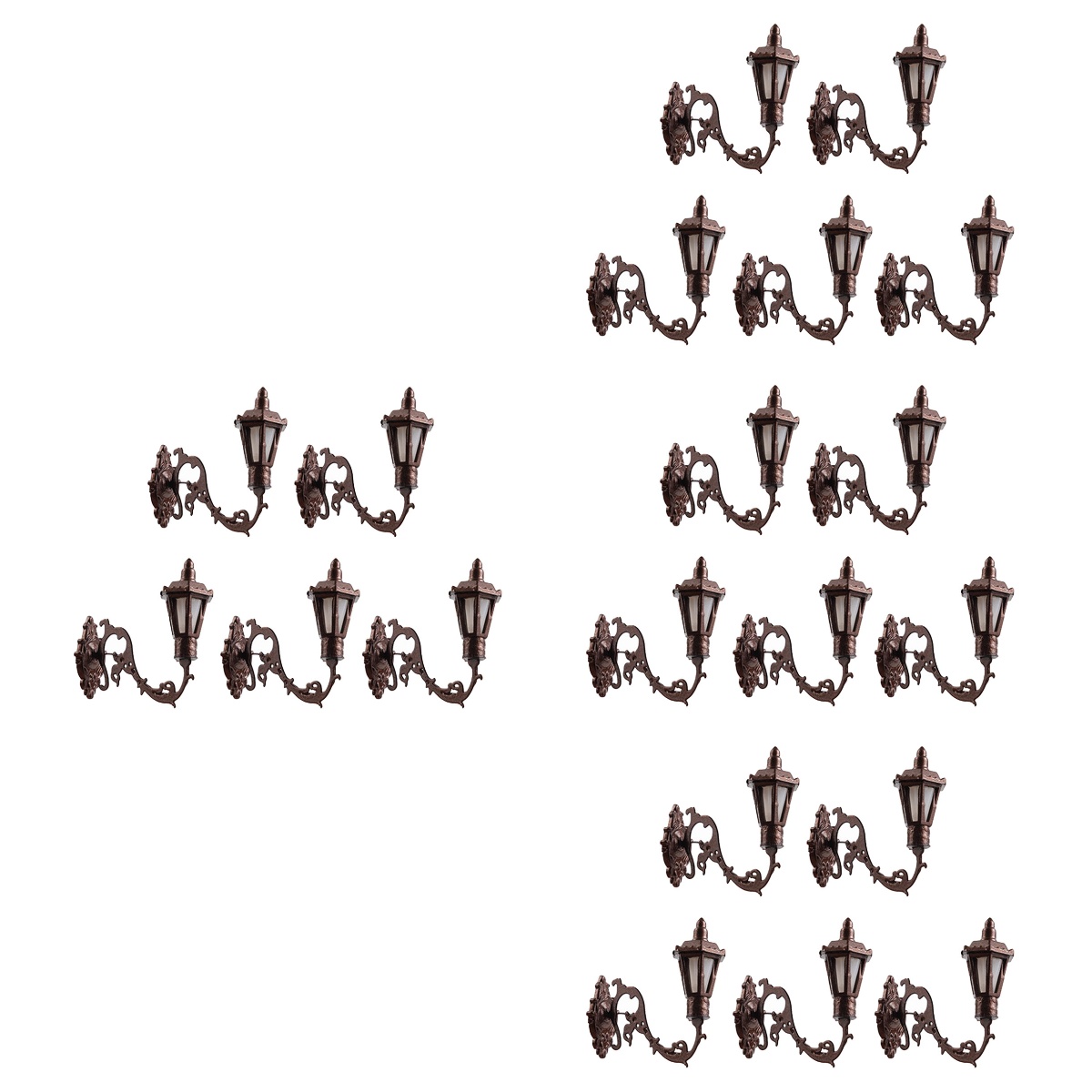 Raindrops 20 pcs Miniature Wall Light Garden Lamps Models Wall Lamp ...