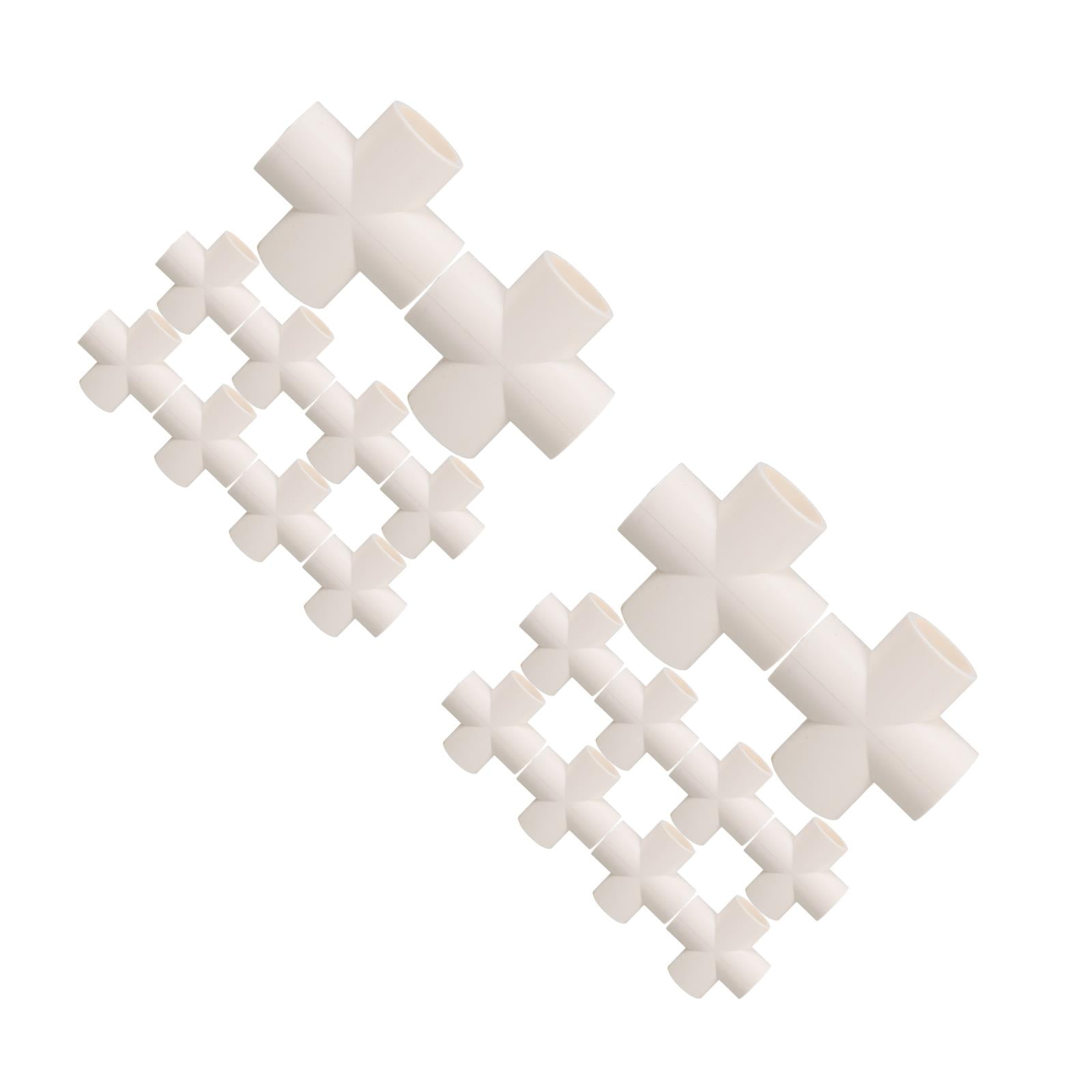 Raindrops 20 pcs Pipe Joint Connector Pvc Fittings Pipe Water Hose ...