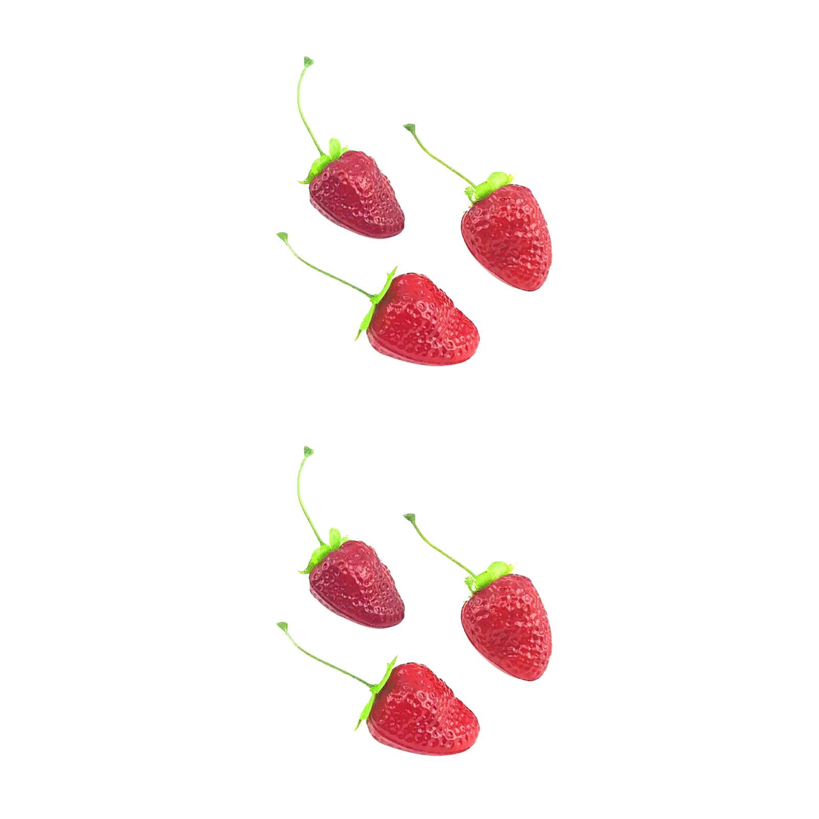 Raindrops 20 pcs Simulation Strawberry Toy Plastic Kids Education Toys ...