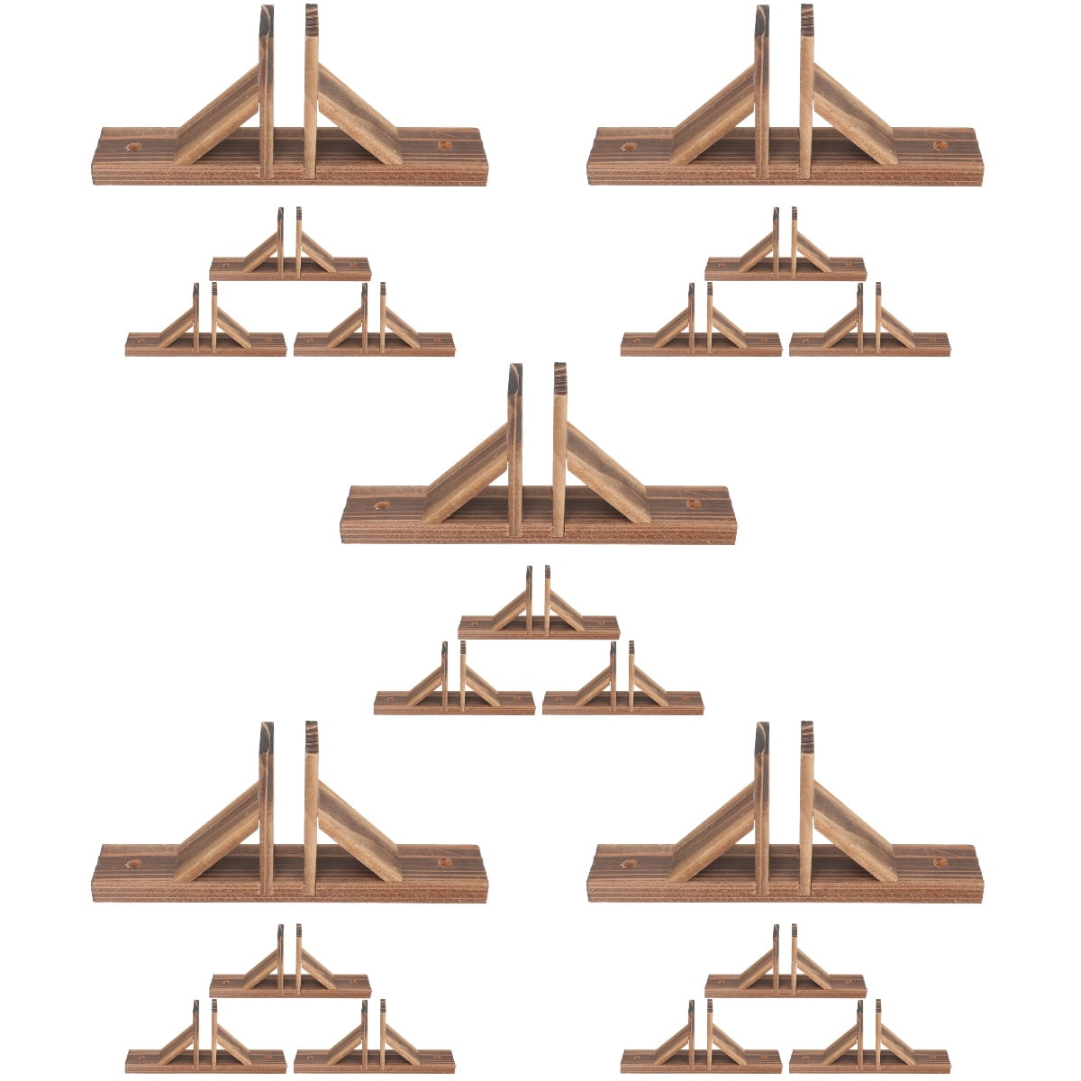 Raindrops 20 pcs Wooden Fence Base Anti-tipping Garden Fence Support ...