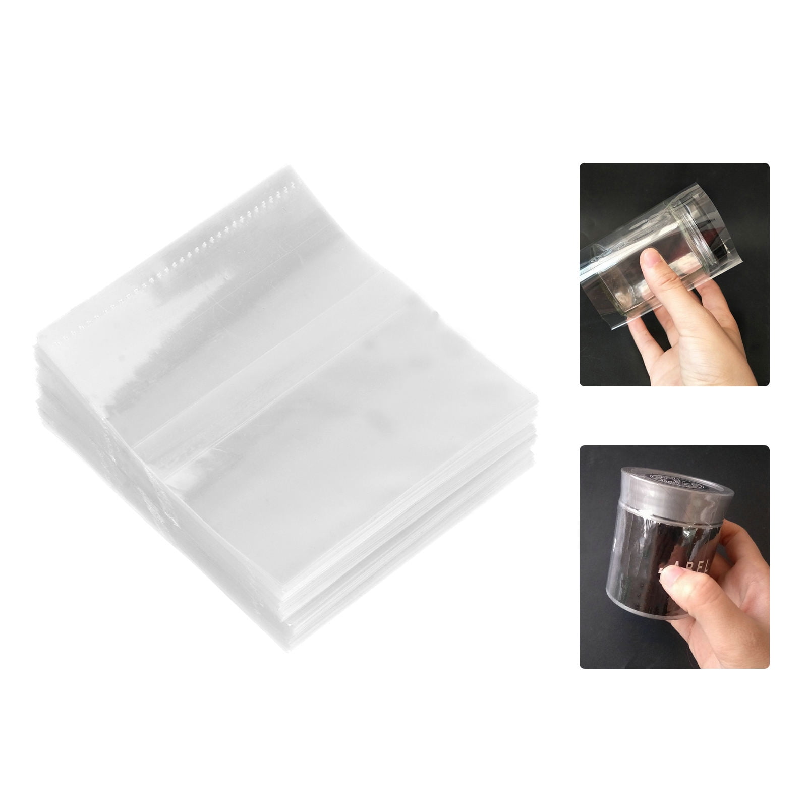 Raindrops 200 Pcs Transparent PVC Heat Shrink Wrap for Small Dropper ...