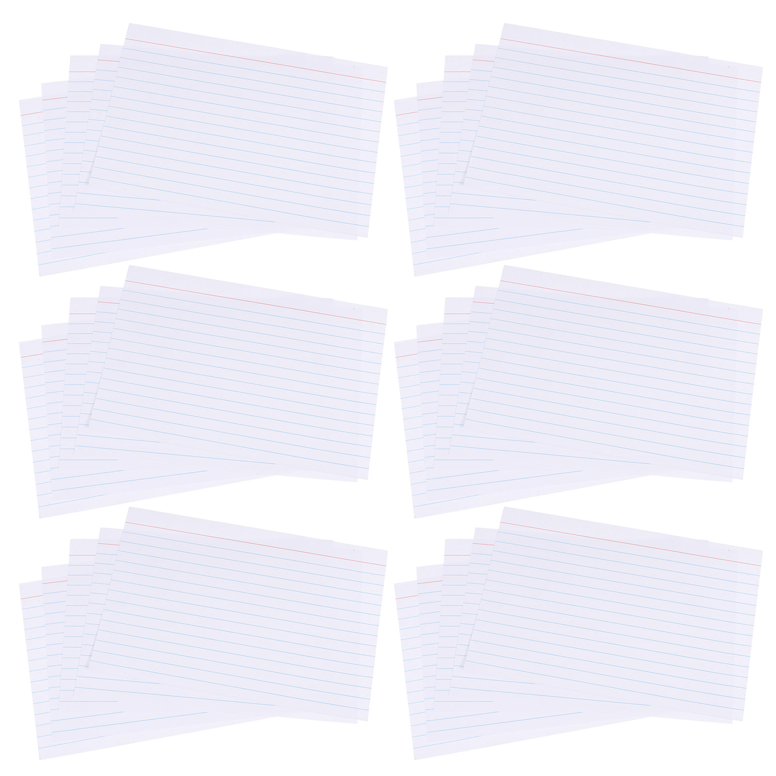Raindrops 200 Sheet Graph Ruled Index Cards Wide Fluorescent Stickers ...