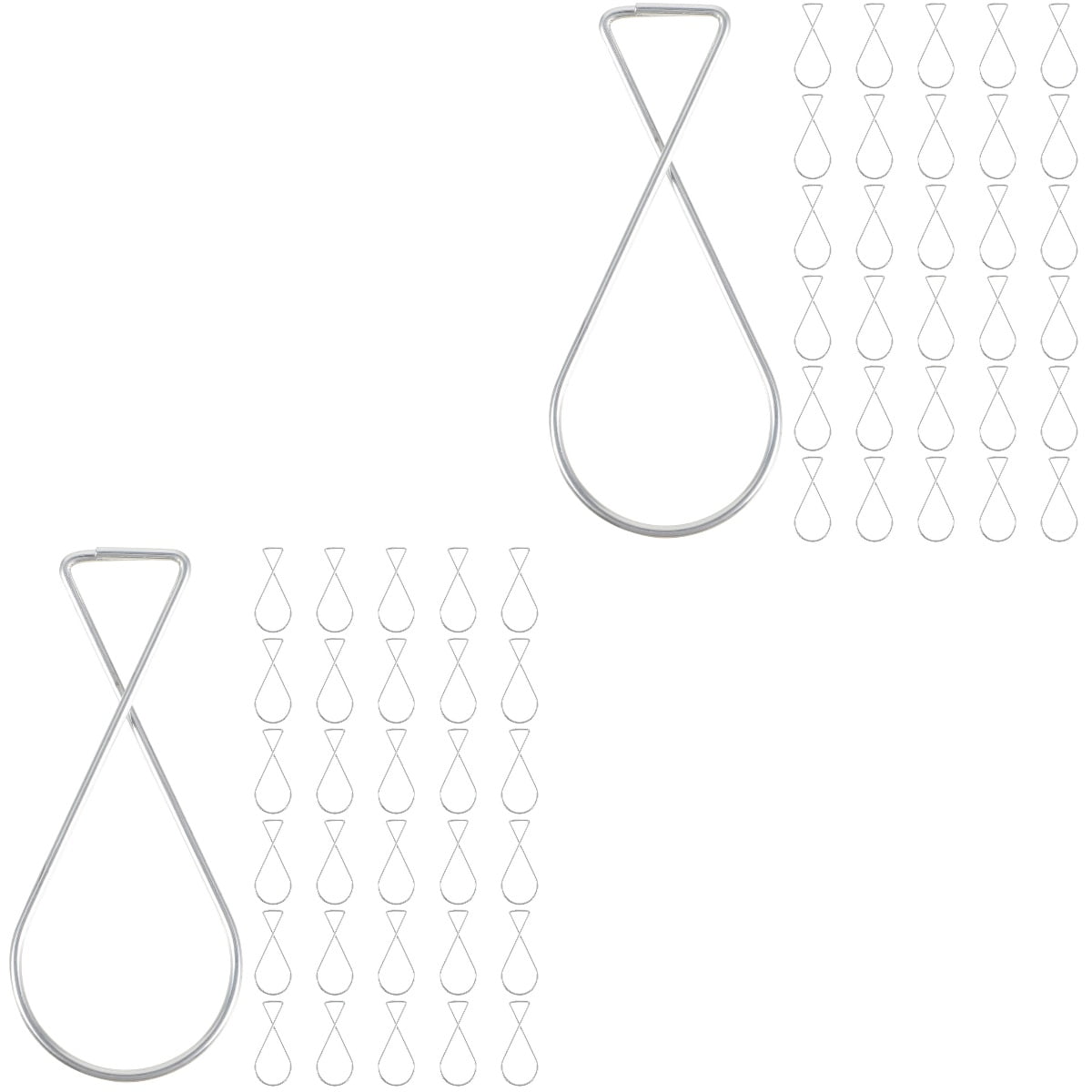 Raindrops 200 pcs Ceiling Tile Hooks Ceiling Hanging Hook Clips Drop ...