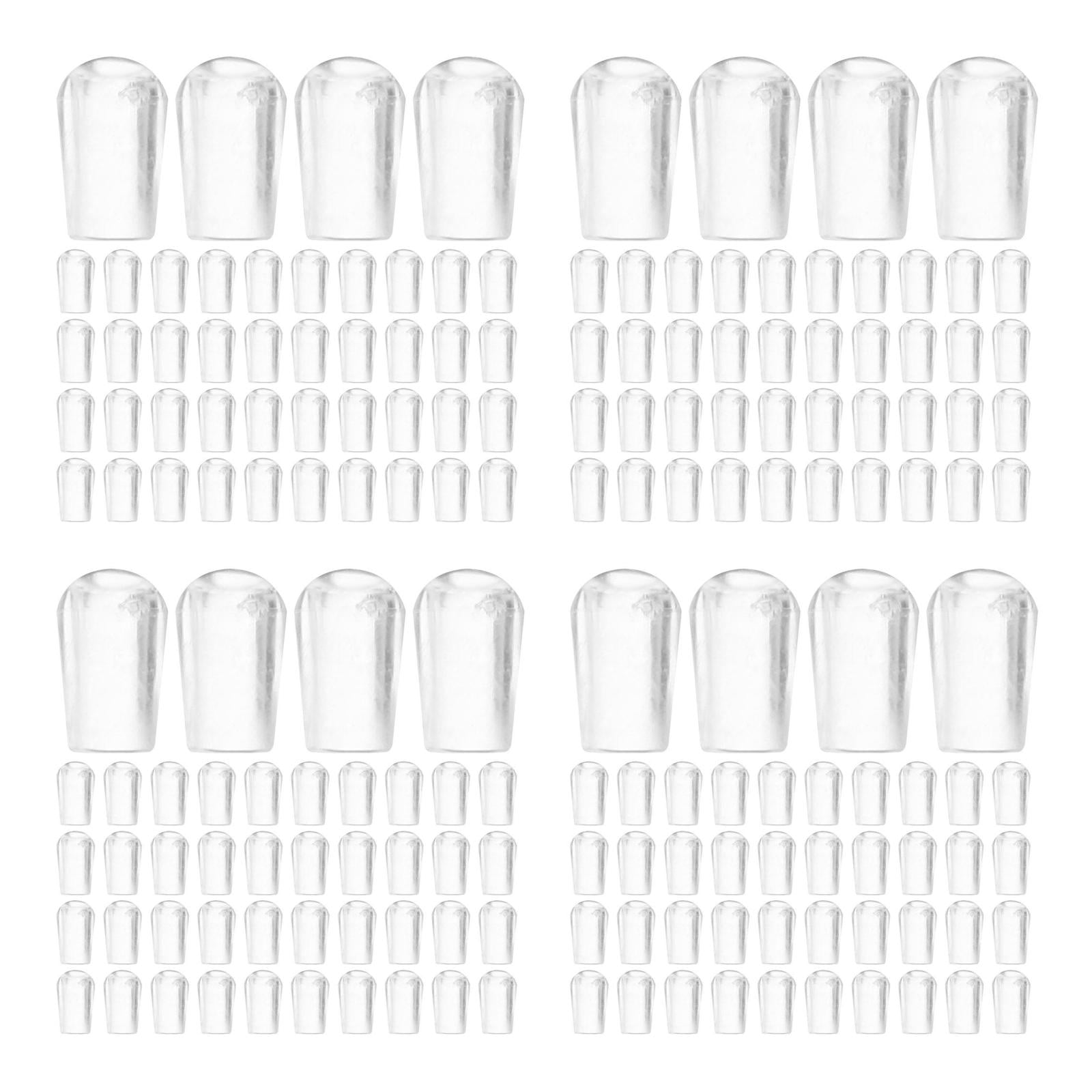 Raindrops 200 pcs PVC Rubber End Caps for Wire Hangers Metal Tubing Tip ...