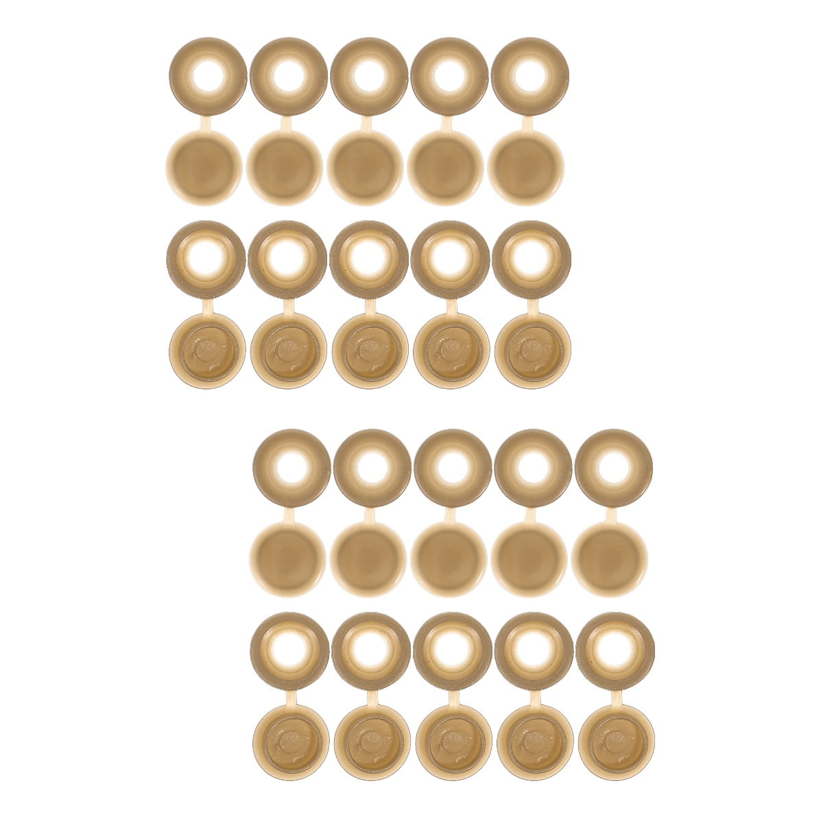 Raindrops 200 pcs Screw Cap Decorative Screw Cap Hinged Washer Top ...