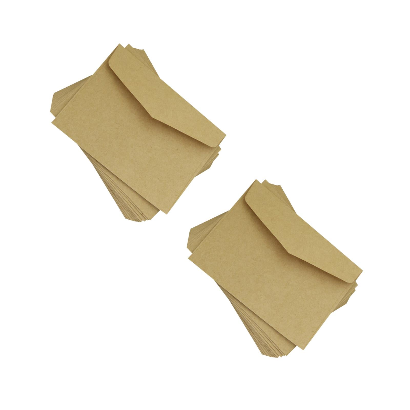Raindrops 200 pcs Vintage Kraft Envelopes Blank Envelopes Mini ...