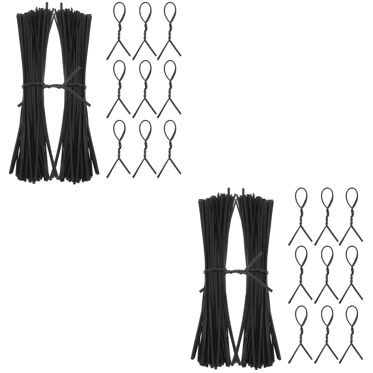 Raindrops 2000 pcs Wire Twisted Ties Cable Twisted Ties Coated Ties ...