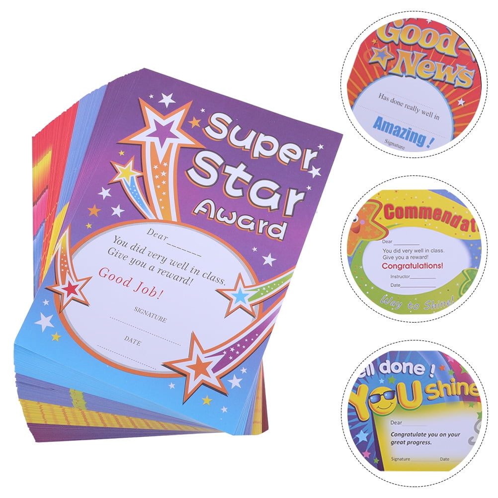 Raindrops 200Pcs Award Certificates for Kids Lovely Certificate of ...