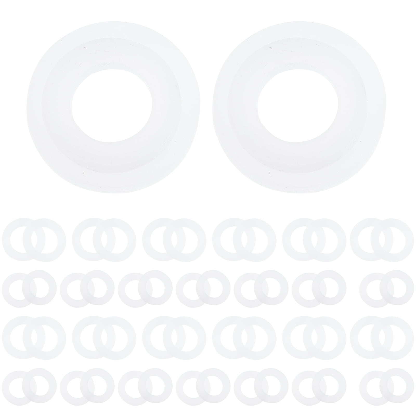 Raindrops 200Pcs White Silicone Sealing Washer for Appliance Seal ...