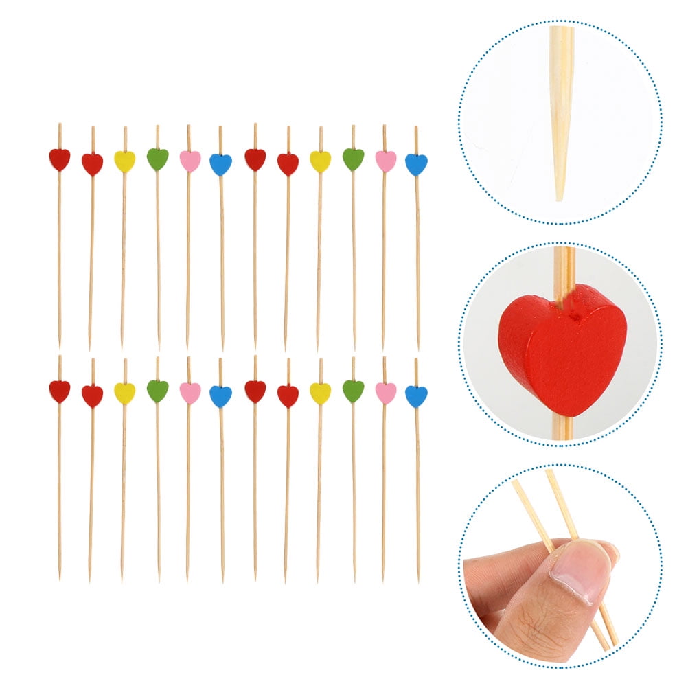 Raindrops 200Pcs Wooden Cocktail Picks for Appetizer Serving and ...