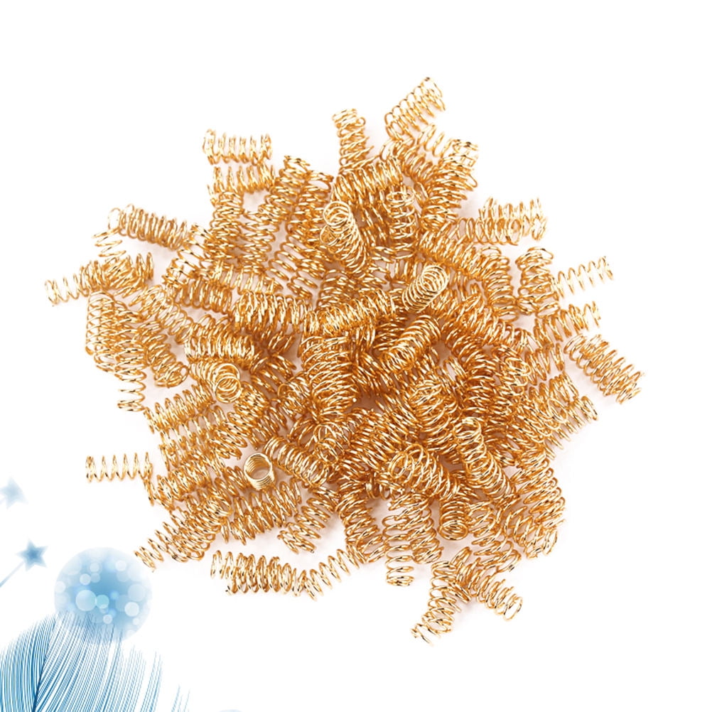 Raindrops 200Set Golden Cylindrical Compression Spring for Electric ...