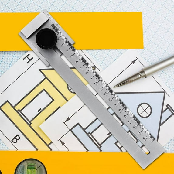 Raindrops 200mm Parallel Ruler Marker Precision Stainless Steel Marking ...