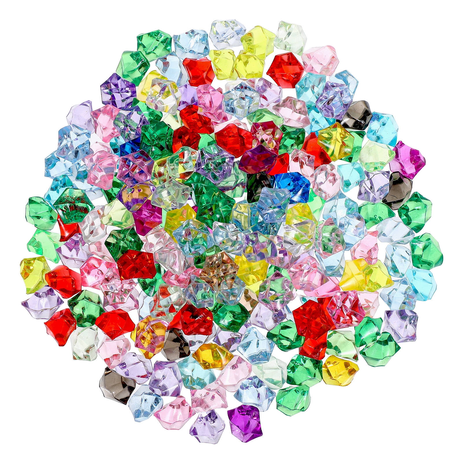 Raindrops 200pcs Acrylic Gems Mixed Color Vase Fillers Irregular Fake ...
