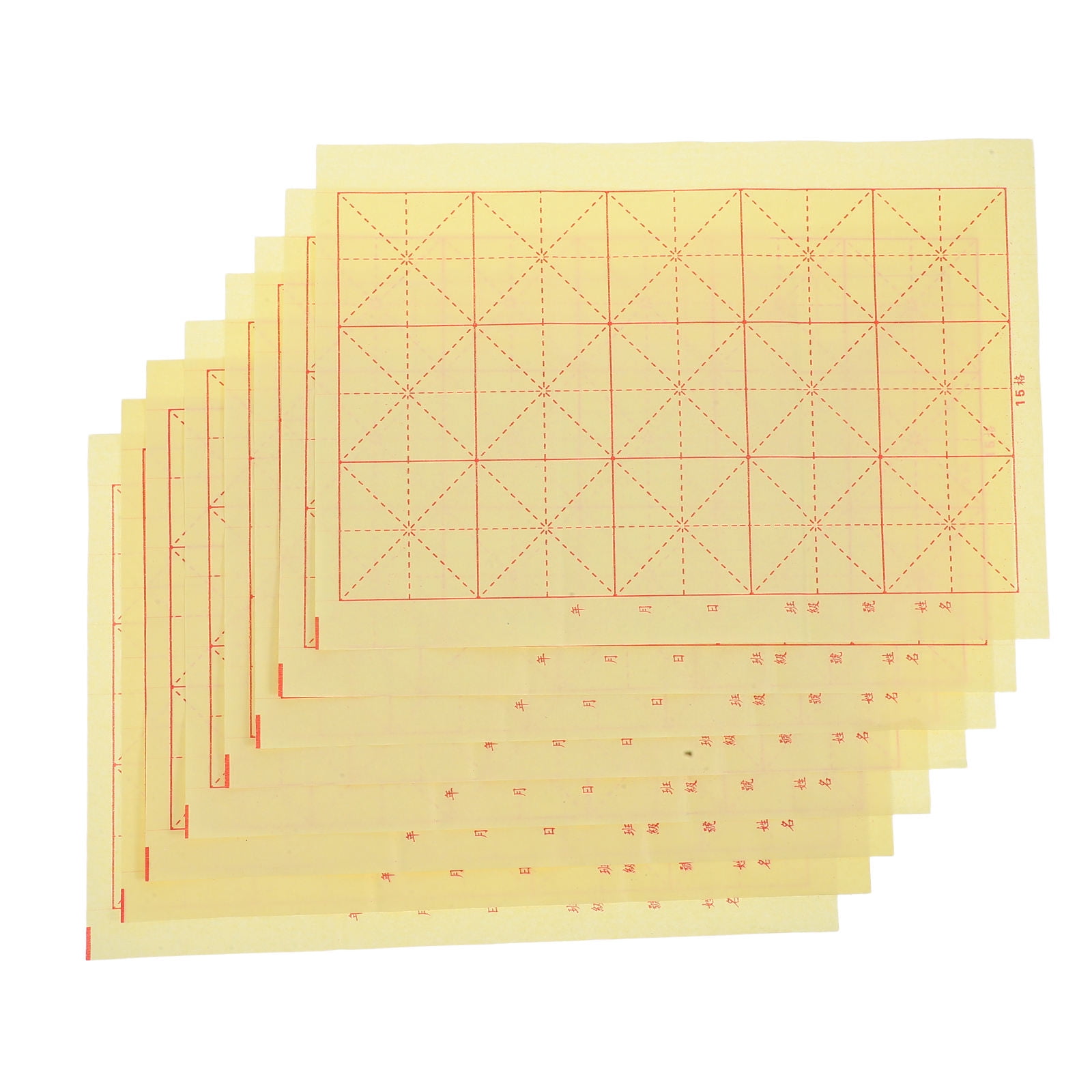 Raindrops 200pcs Calligraphy Paper With Grids For Chinese Brush Writing ...